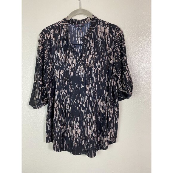 Cocomo | Tops | Cocomo Top Womens Size Large Petite Black Beige ...